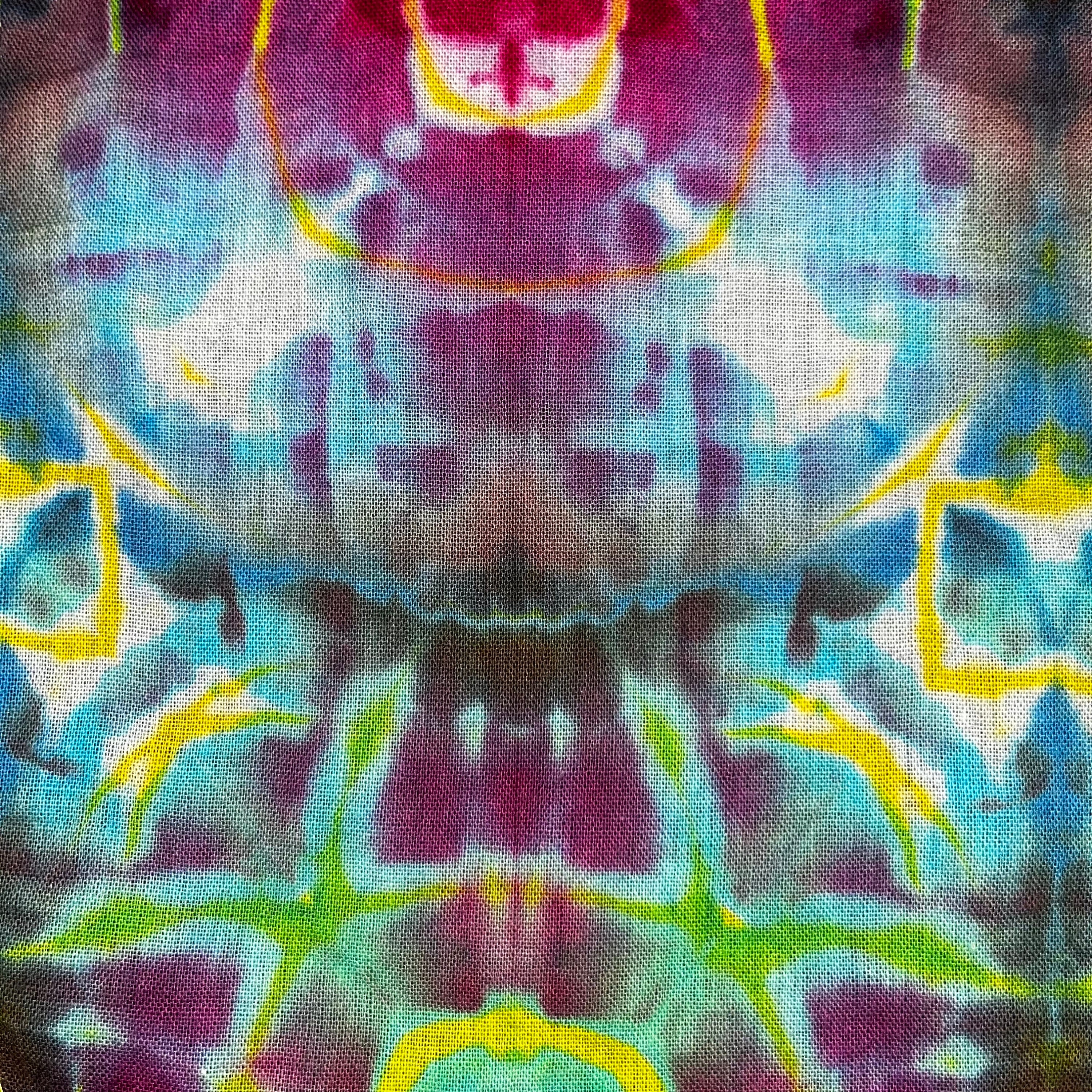 Reverse Dyed Tie Dye Bandana or Combo Amp Grill Cloth Veneer 21”x21” - Etsy