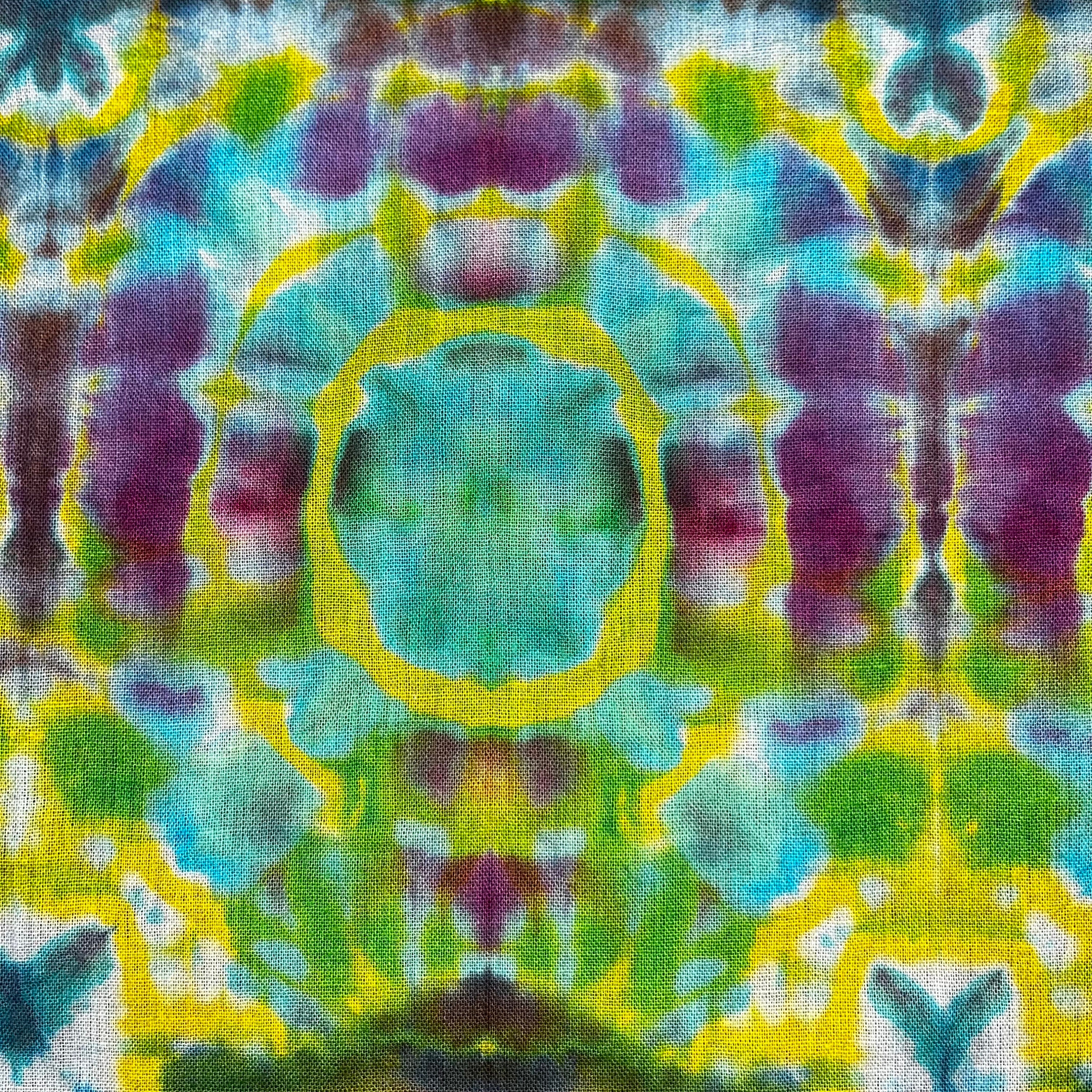 Reverse Dyed Tie Dye Bandana or Combo Amp Grill Cloth Veneer 21”x21” - Etsy