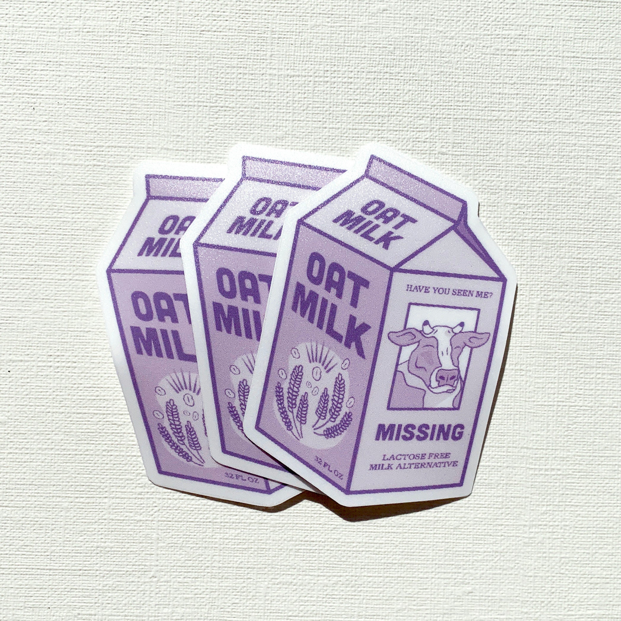 Oatmilk Missing Cow Poster Sticker - Etsy