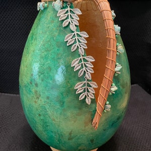 Gourd 139 Med Gourd Bowl With Metal Heart Gourd Art - Etsy