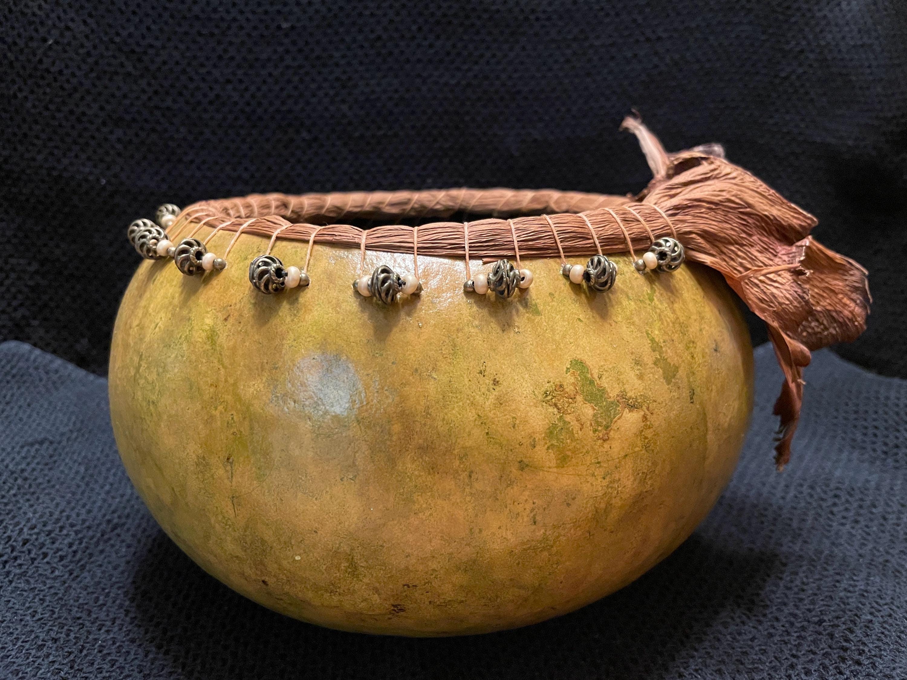 Gourd #173 ~ Large Green Gourd Bowl W/sheath ~ Gourd Art - Etsy