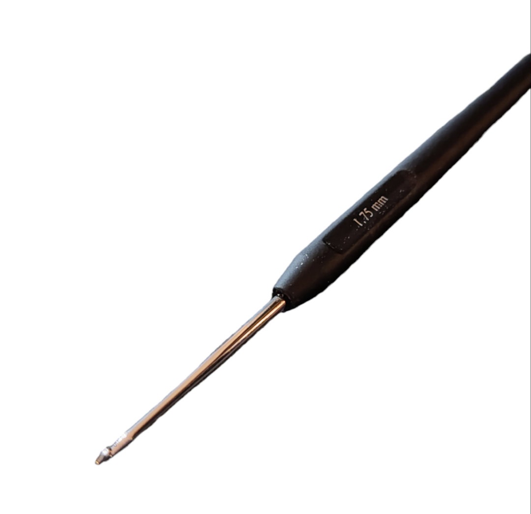 Knitpro Crochet Hook Steel With Soft Feel Grip Black 1.75mm - Etsy
