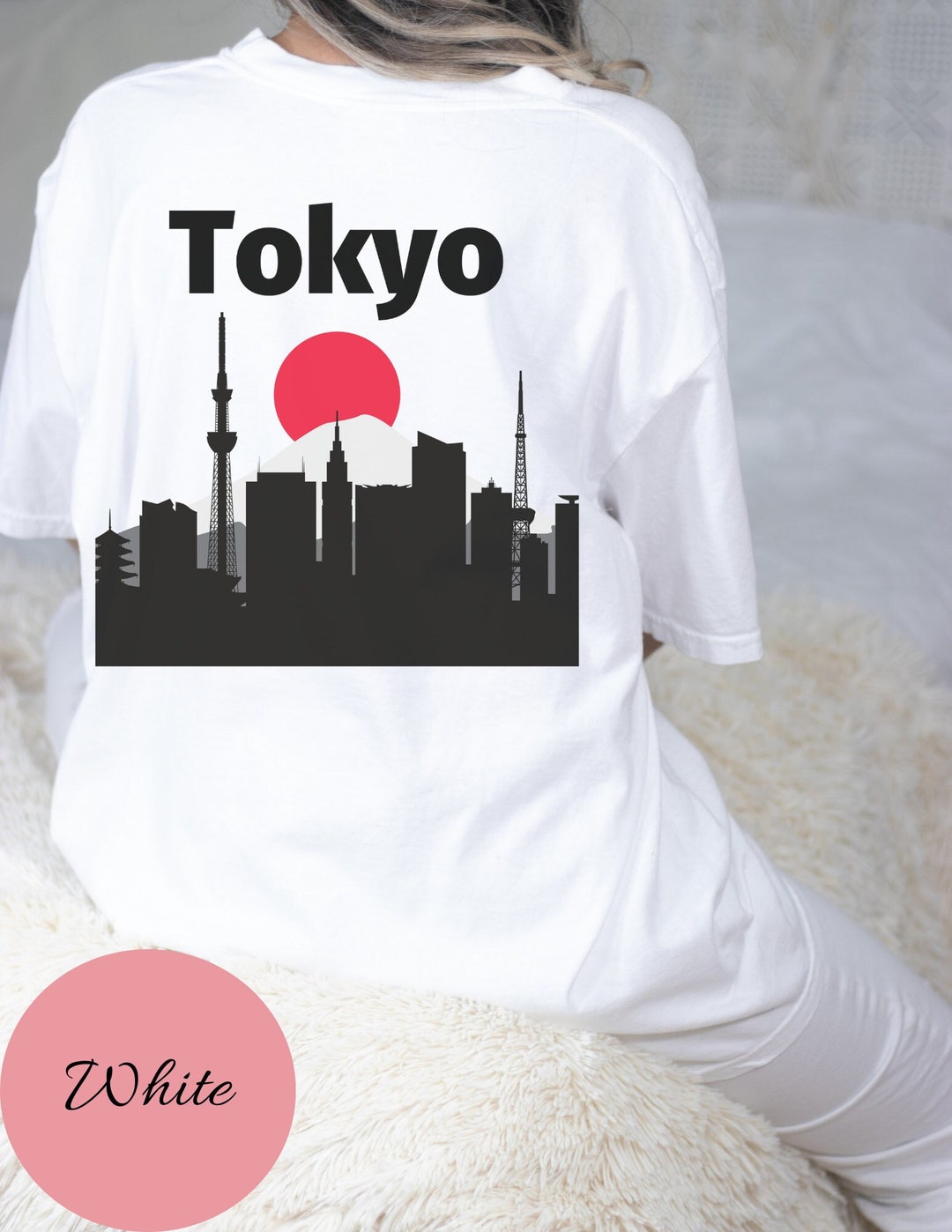Tokyo Skyline Sunset Shirt Japanese Mount Fuji T-shirt Comfort Colors ...