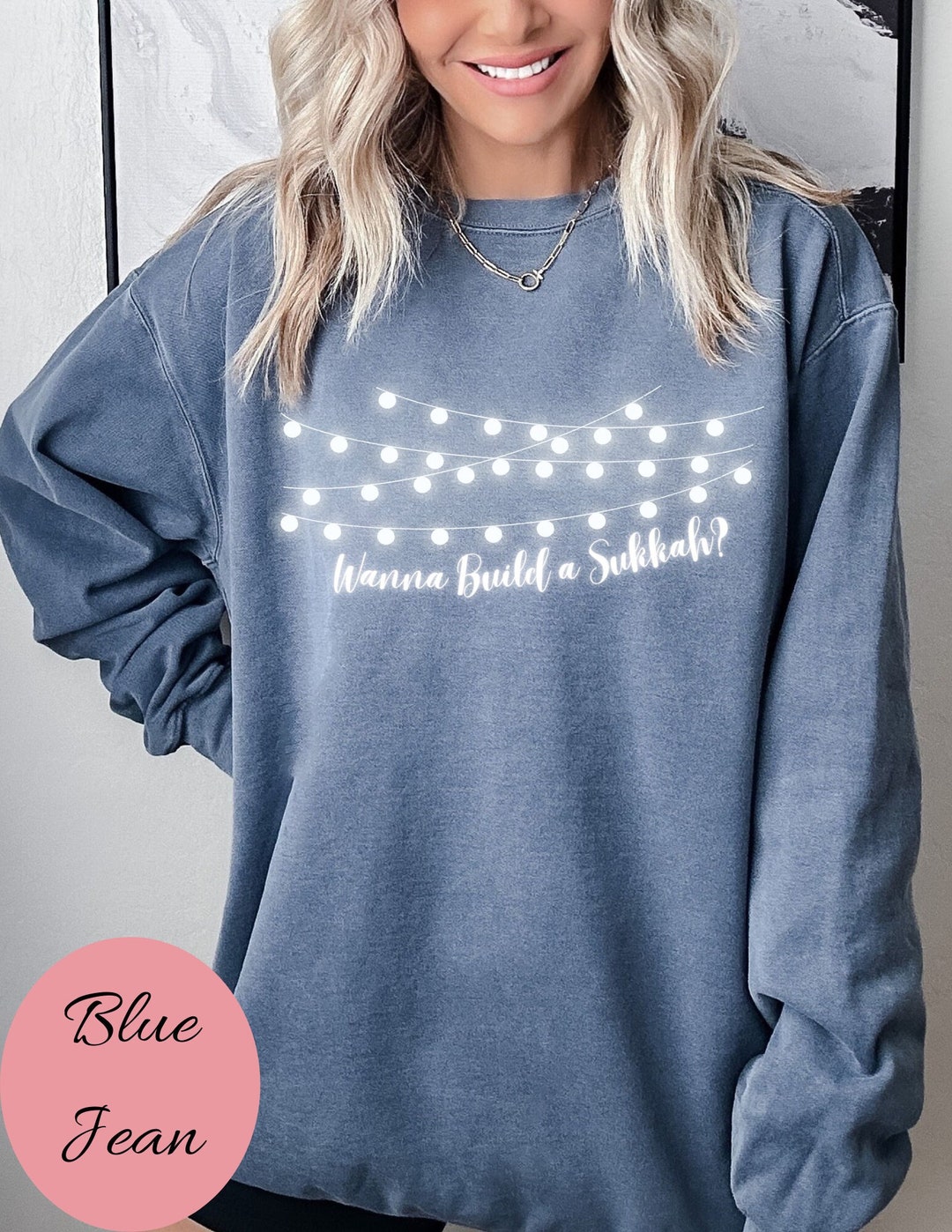 Sukkot String Lights Sweatshirt Sukkah Gift for Sukkot Holiday ...