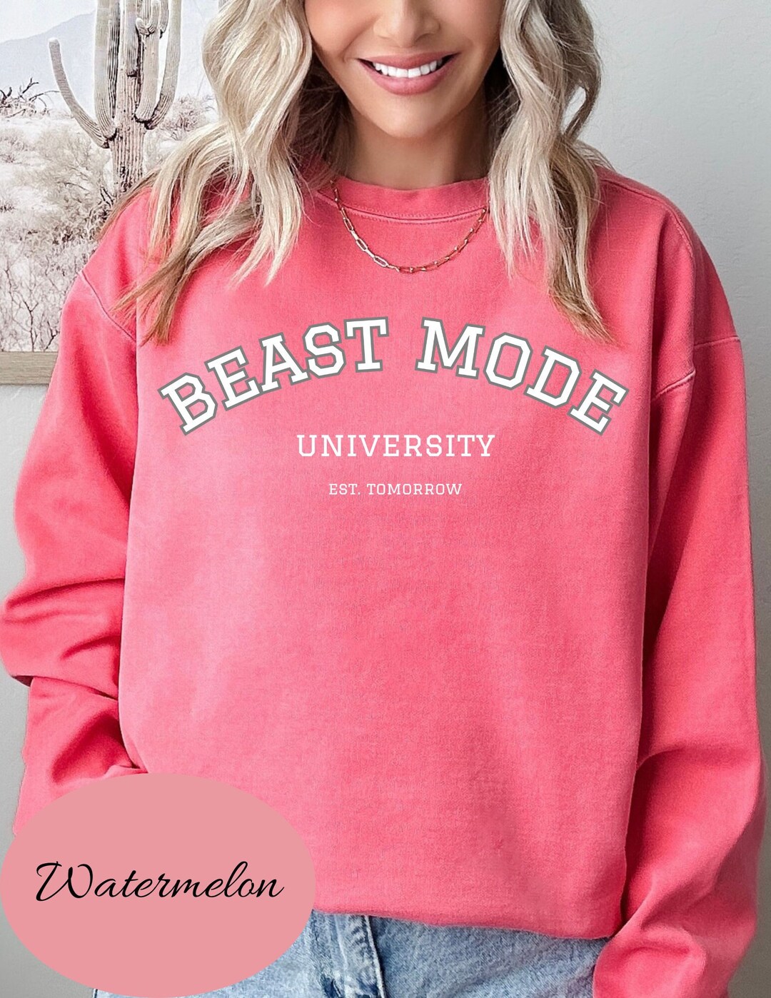 Beast Mode Sweatshirt Funny Workout Sweatshirt Comfort Colors Fitness ...