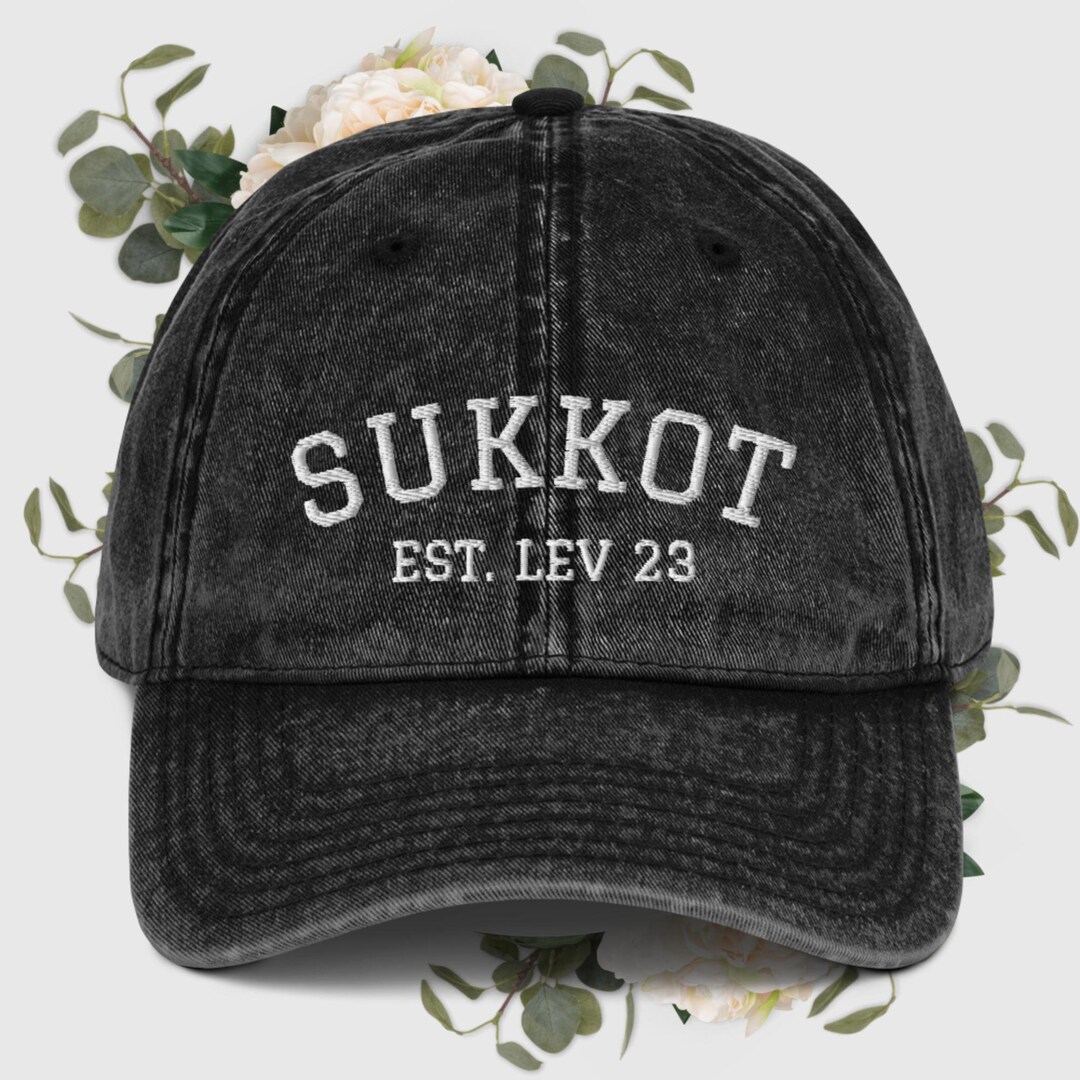 Sukkot Embroidered Denim Baseball Cap Trendy Dad Hat VSCO Aesthetic ...