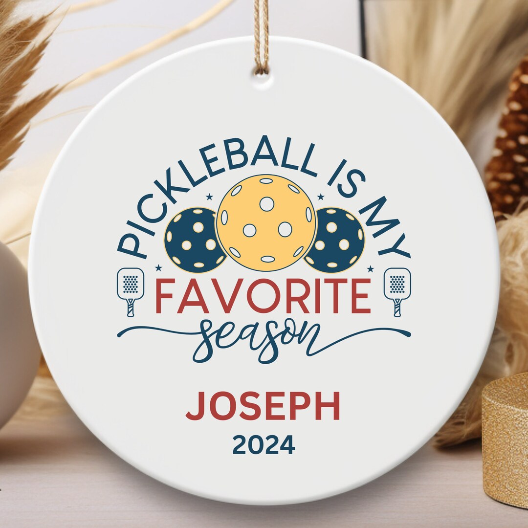 Personalized Pickleball Ornament, Pickleball Christmas Gifts ...