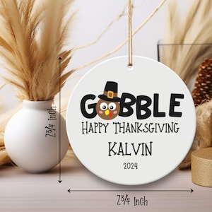 Personalized Thanksgiving Ornament Family Thanksgiving Keepsake Custom ...