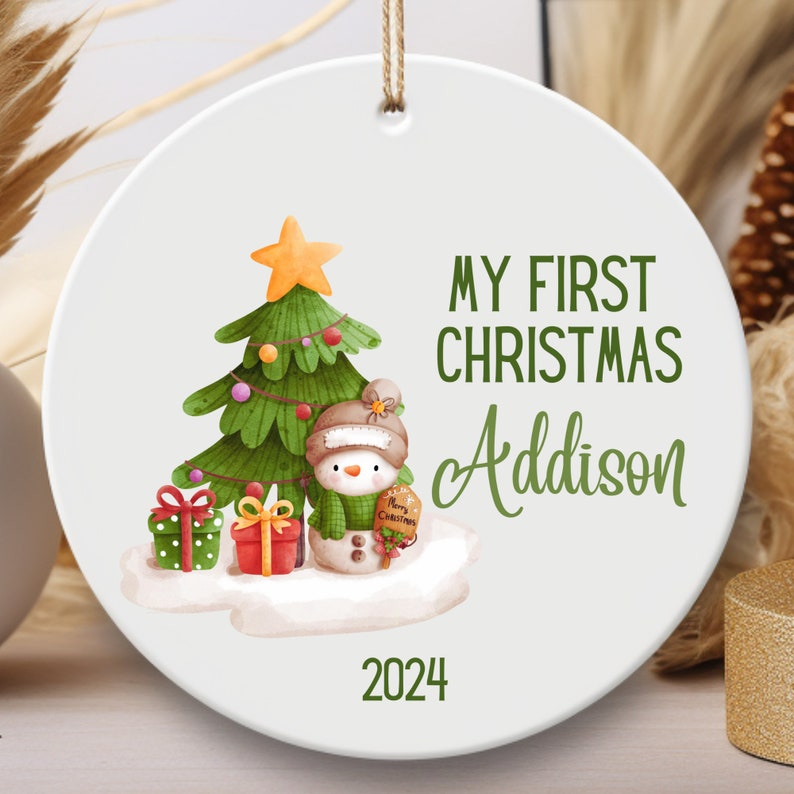 Personalized Baby's First Christmas Ornament New Baby Gift Christmas ...