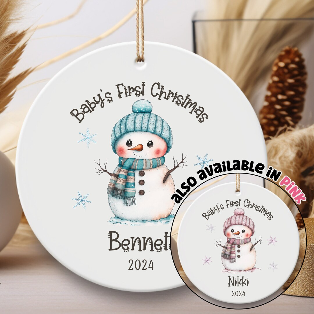 Personalized Baby's First Christmas Ornament New Baby Gift Christmas ...
