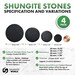 4 Pcs Authentic Shungite Stickers Set Genuine Healing Energy Stone ...