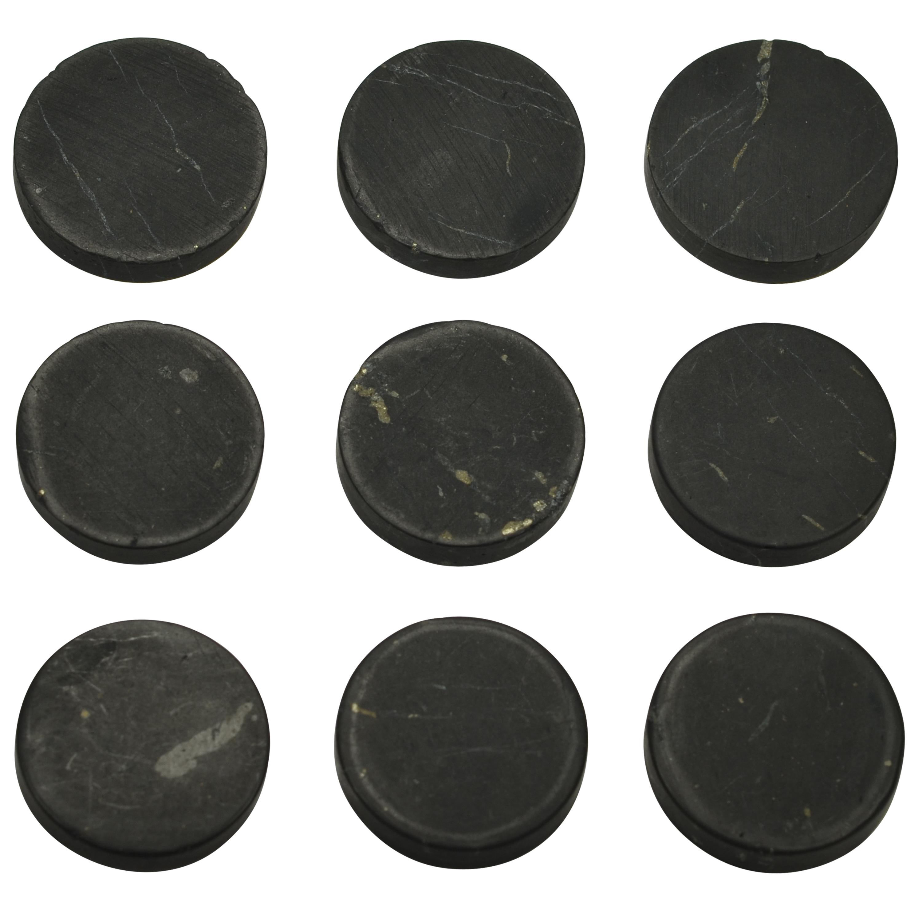 9 Pcs Authentic Shungite Stickers Genuine Healing Energy Stone ...
