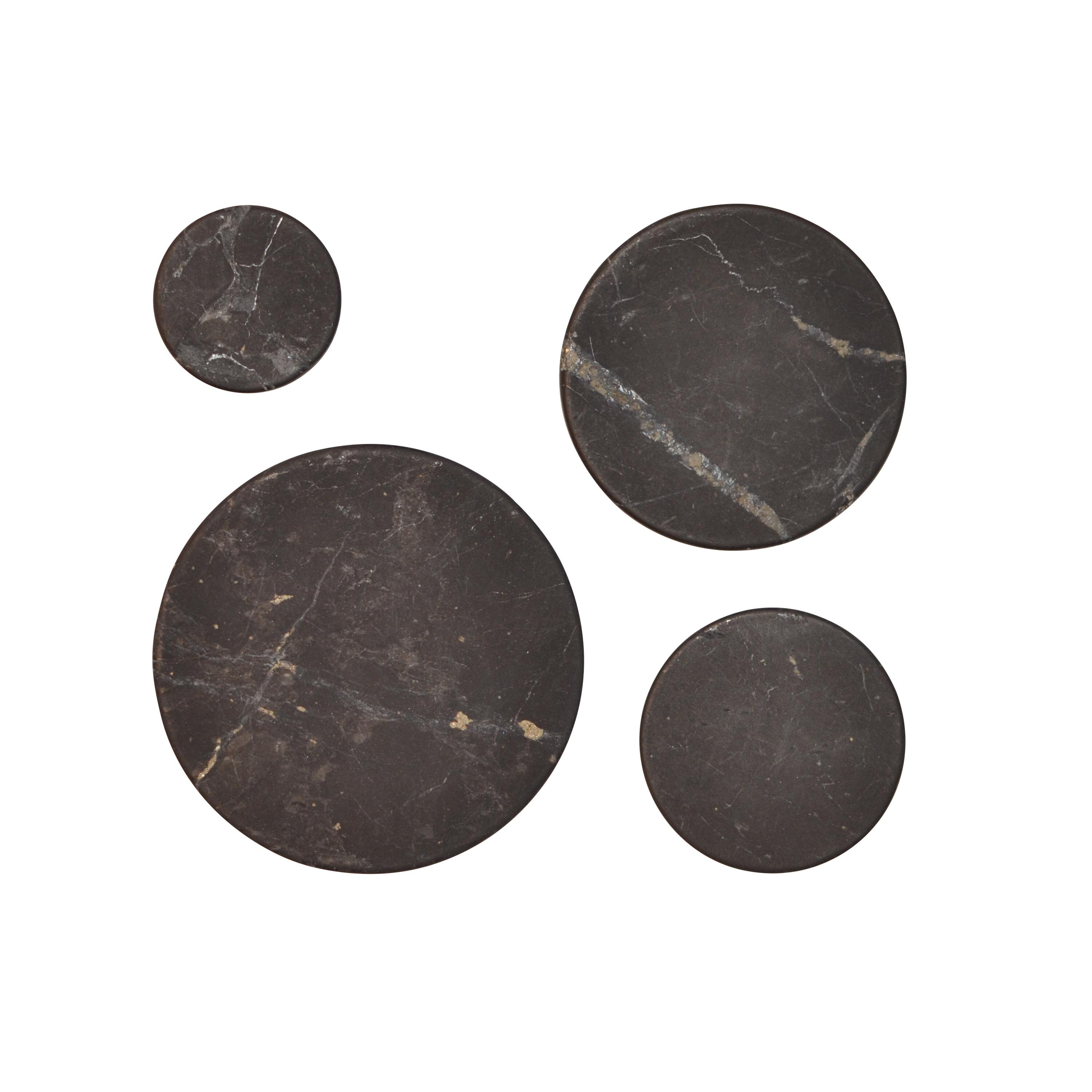 4 Pcs Authentic Shungite Stickers Set Genuine Healing Energy Stone ...