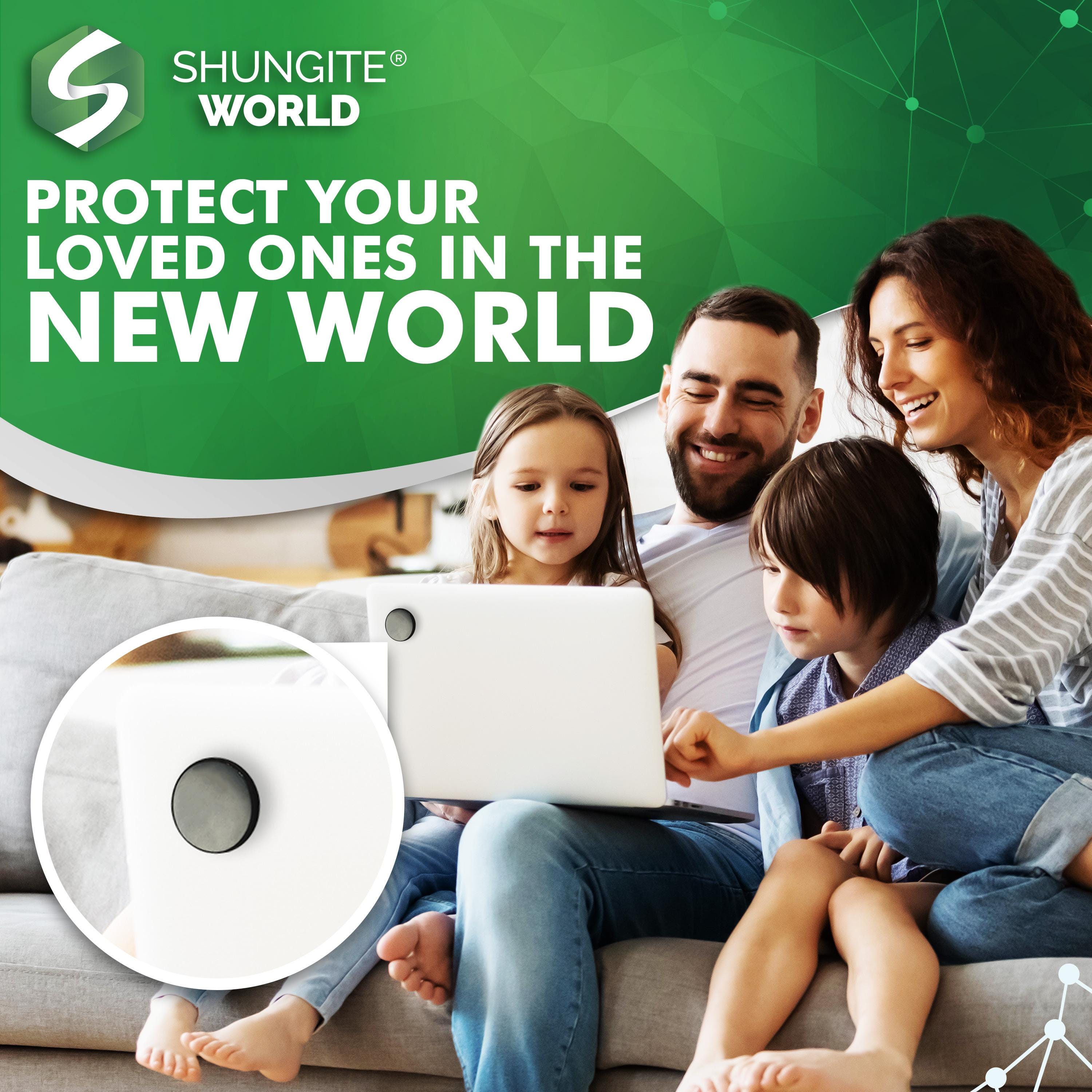 3 Pcs Authentic Shungite Stickers Set Genuine Healing Energy Stone ...