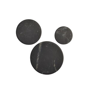 3 Pcs Authentic Shungite Stickers Set Genuine Healing Energy Stone ...