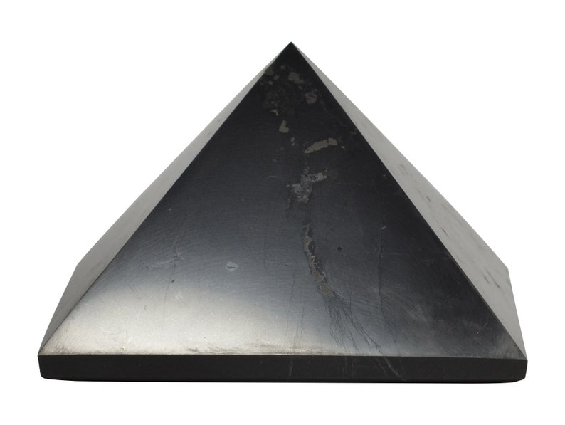 Authentic Shungite Pyramid EMF Protection Crystal Healing Energy Stone ...