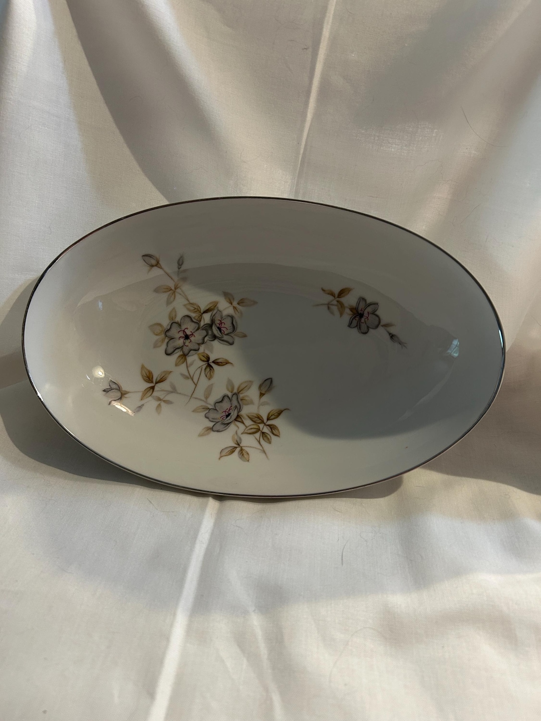 Yamaka Maytime Oval Platter Bowl- Vintage - Etsy