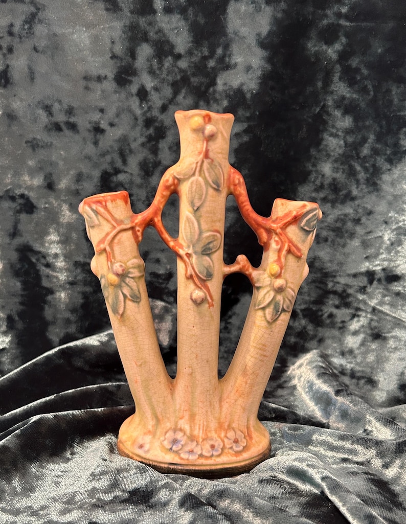 Antique Weller Pottery 3 Finger Tree Trunk Vase- From 1930’s - Etsy