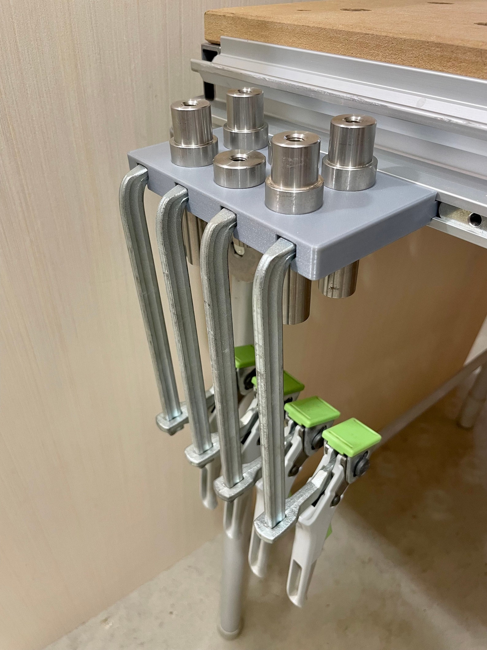 Festool Bench Dog X6 and Quick Clamp Holder X4 for MFT/3 Table or Wall ...