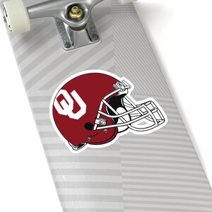 Oklahoma Sooners Helmet Vinyl Sticker Durable Kiss-cut Decal for ...