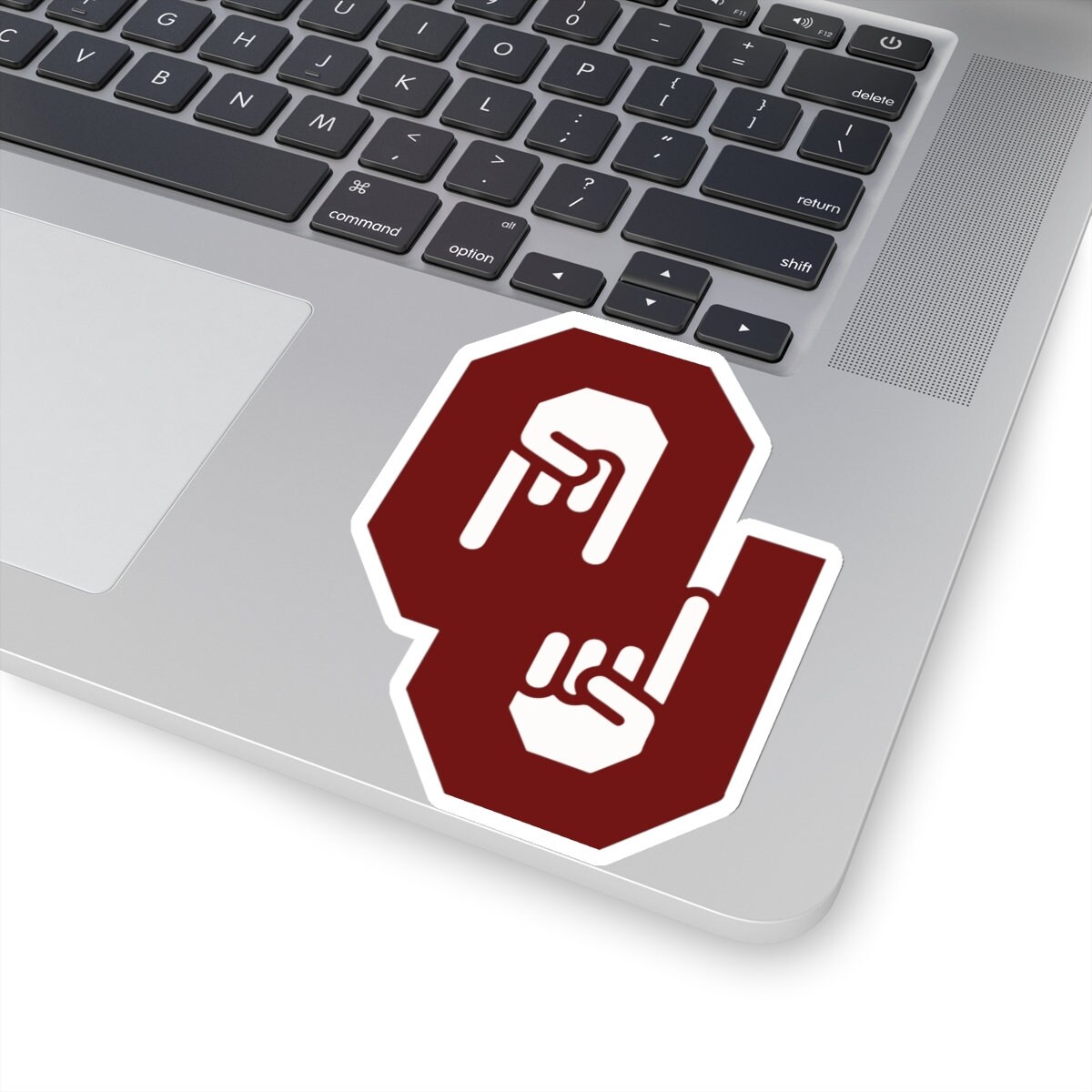 OU Sooners Kiss-cut Stickers - Horns Down Number One Vinyl Sticker for ...