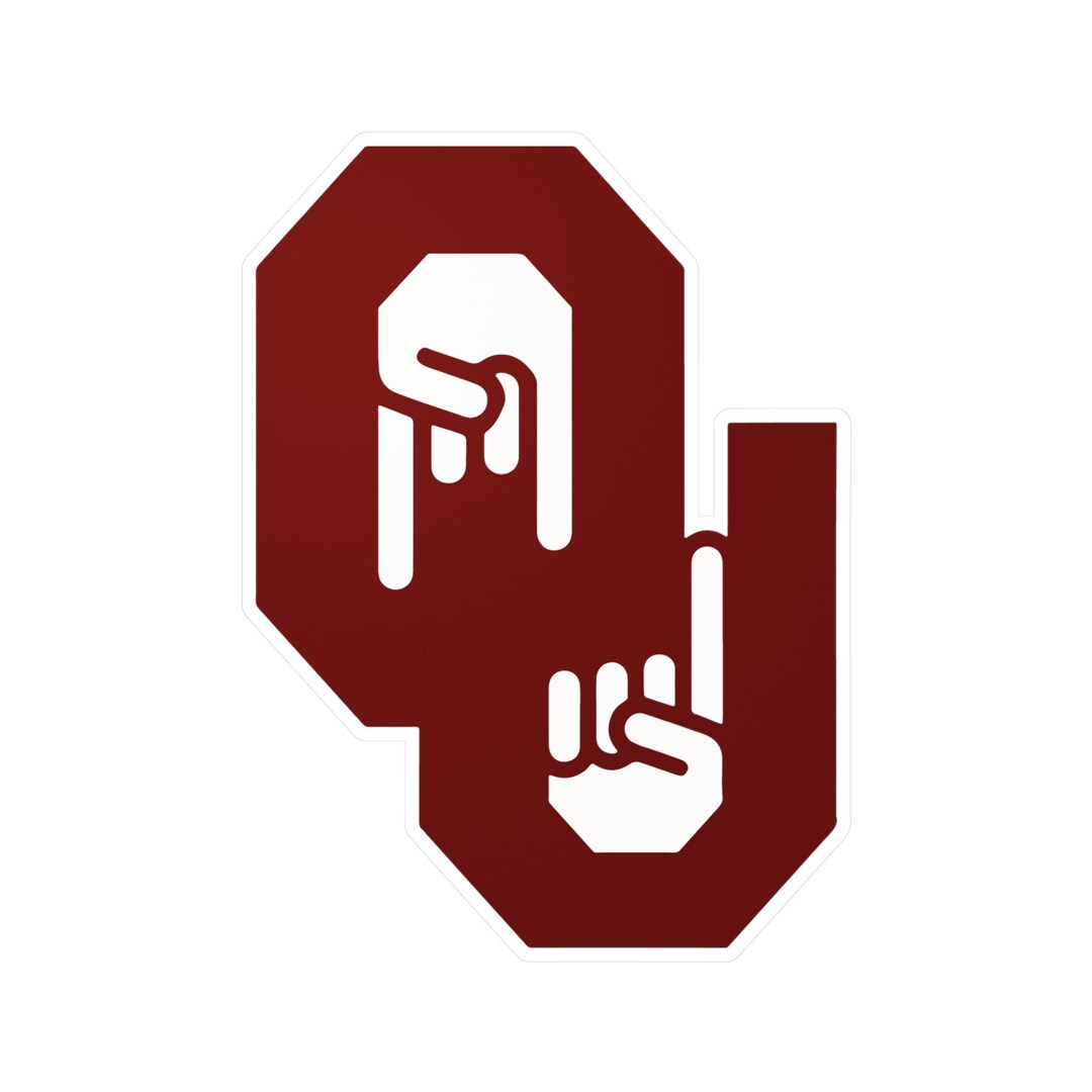 OU Sooners Kiss-cut Vinyl Decals for Fans, Car Stickers, Laptop Decor ...