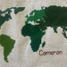 World Map Cross Stitch Pattern Continents Outline Globe Geography - Etsy