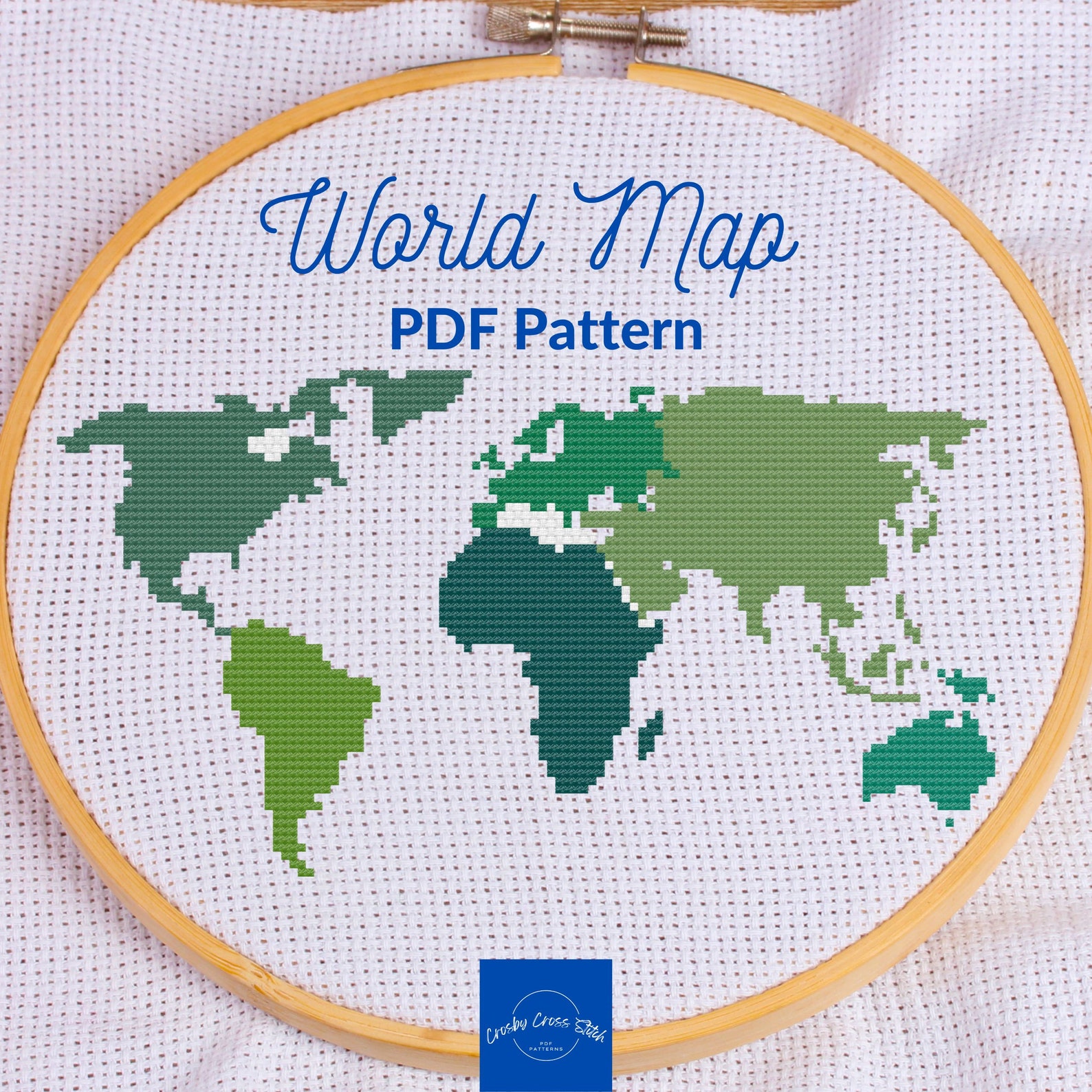 World Map Cross Stitch Pattern Continents Outline Globe Geography - Etsy
