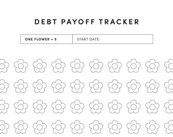 Debt Payoff Tracker Jar Printable | Debt Payoff Tracker Coloring Sheets ...