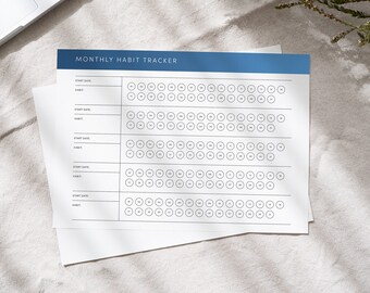 Monthly Habit Routine Tracker for College Students Stay Motivated to ...