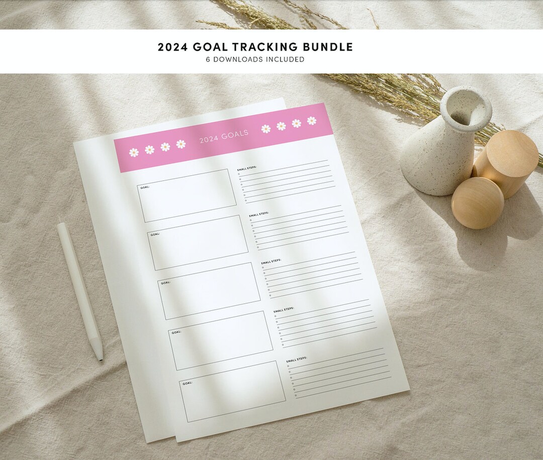 2025 Goal Tracking Bundle, 2025 New Year's Resolutions Bundle, 2025 ...