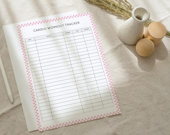 Cardio Workout Tracker Printable - Etsy
