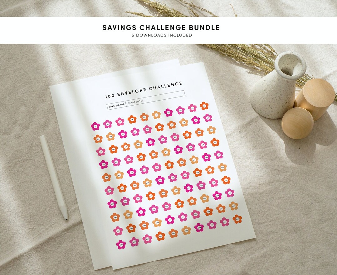 Savings Challenge Bundle Printable - Etsy