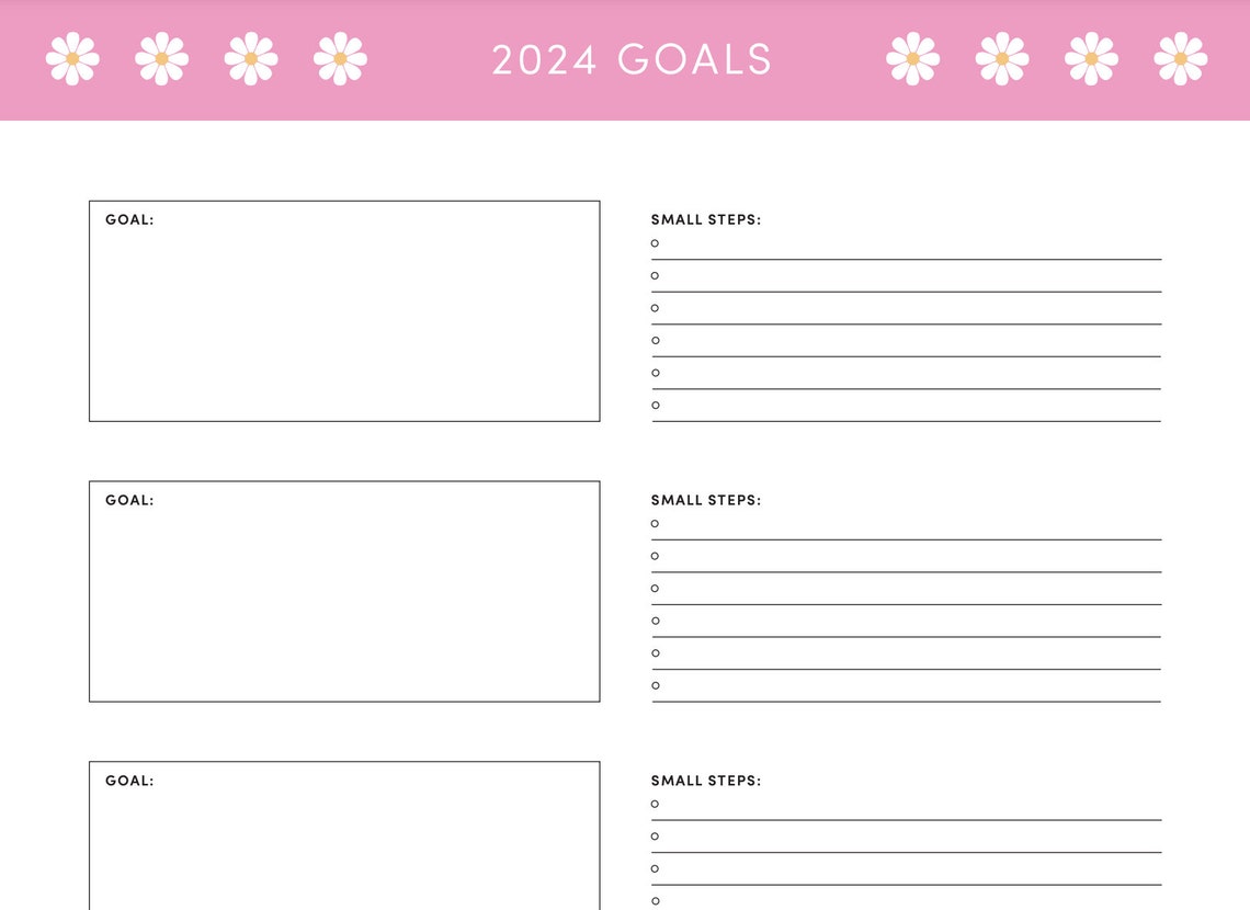 2025 Goal Tracking Bundle, 2025 New Year's Resolutions Bundle, 2025 ...