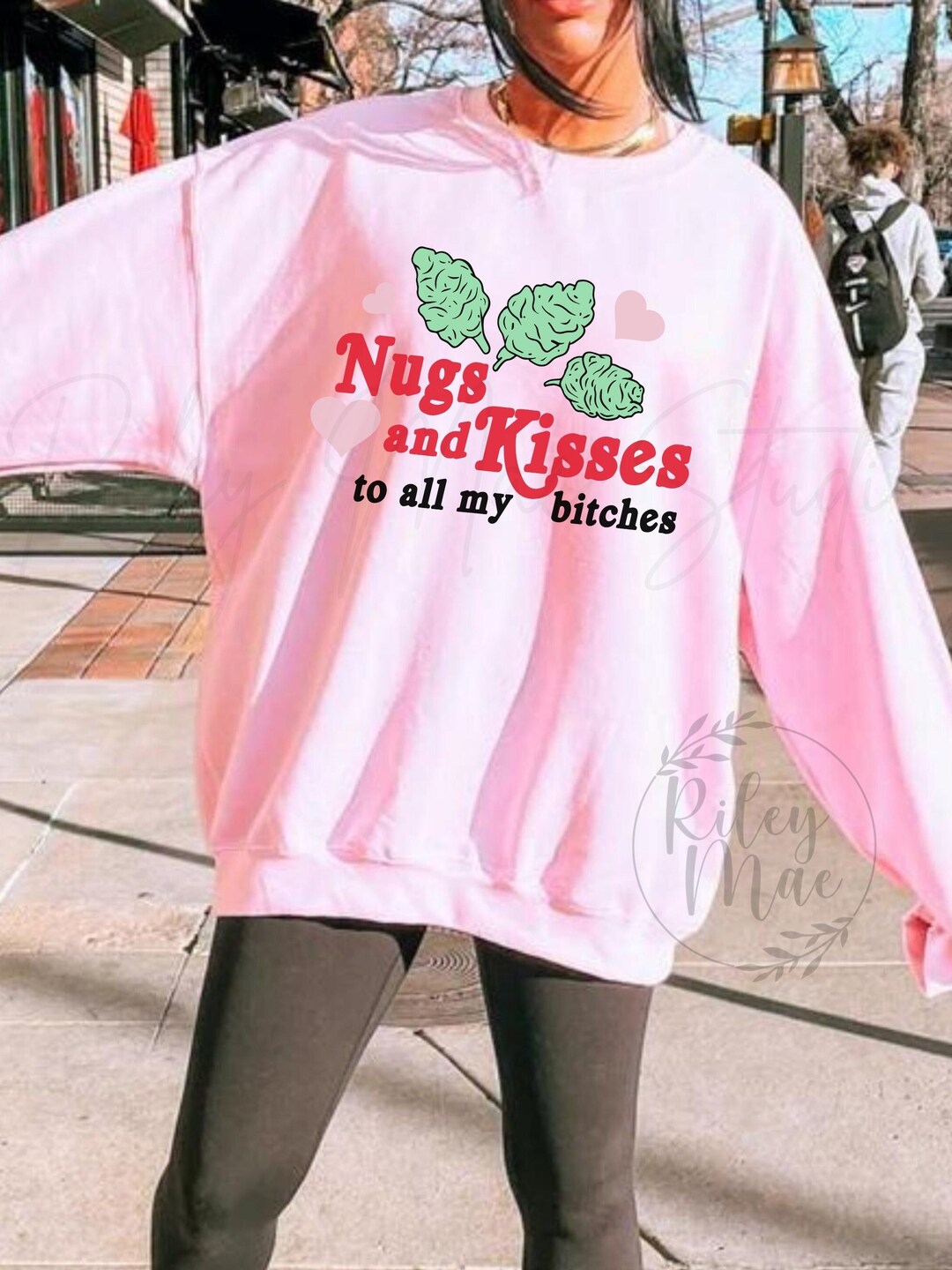 Nugs and Kisses to All My Bitches, Weed Shirt, 420 Shirt, Weed Valentines Shirt, Stoner Girl ...