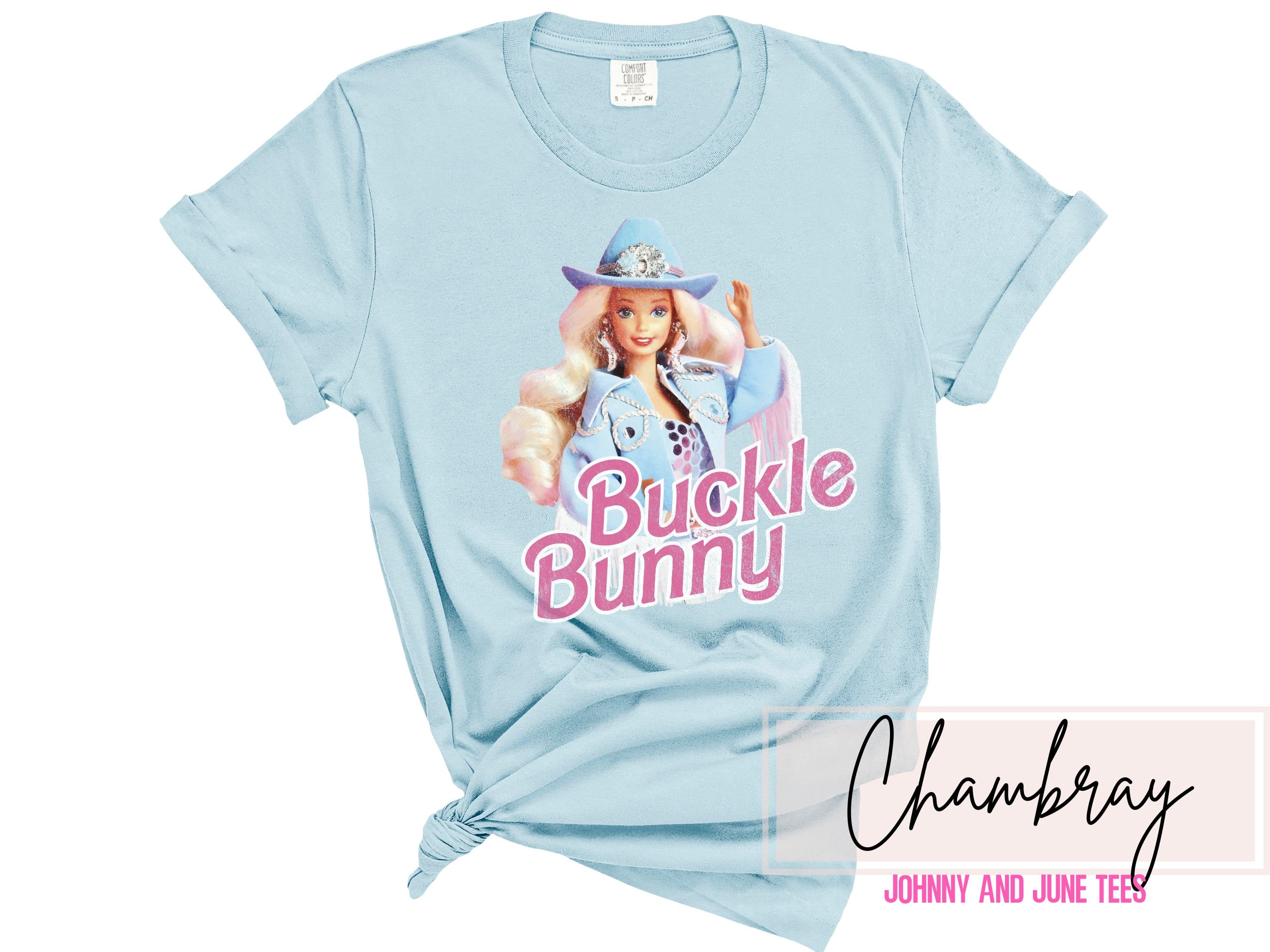 Buckle Bunny Western Distressed Comfort Colors Shirt, Cowgirl Comfort ...