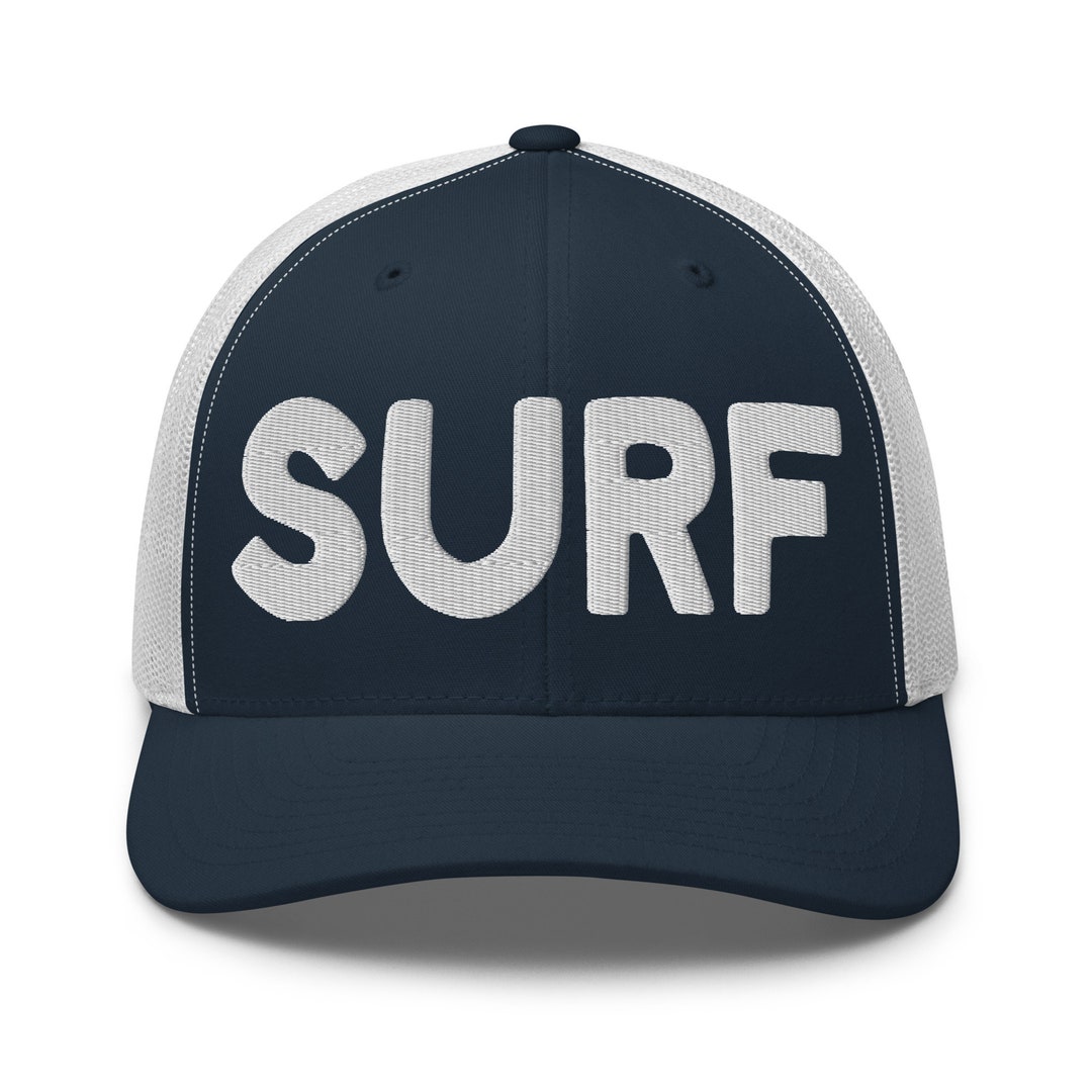 Surf Trucker Hat, Beach Hat, Surf Mesh Cap, Surf Hat, Gift for Surfer ...