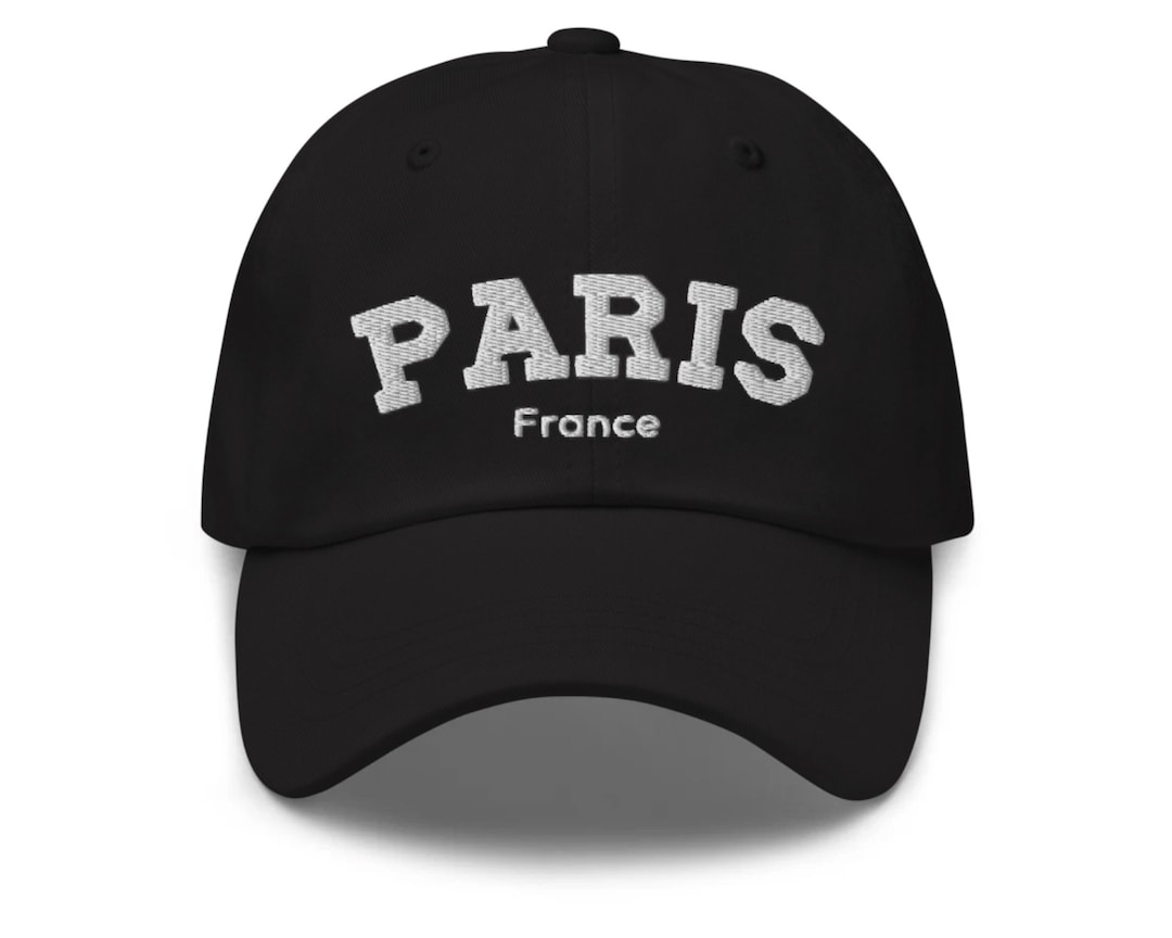 Paris Embroidered Hat, Embroidery, Paris France Baseball Cap, Womens ...