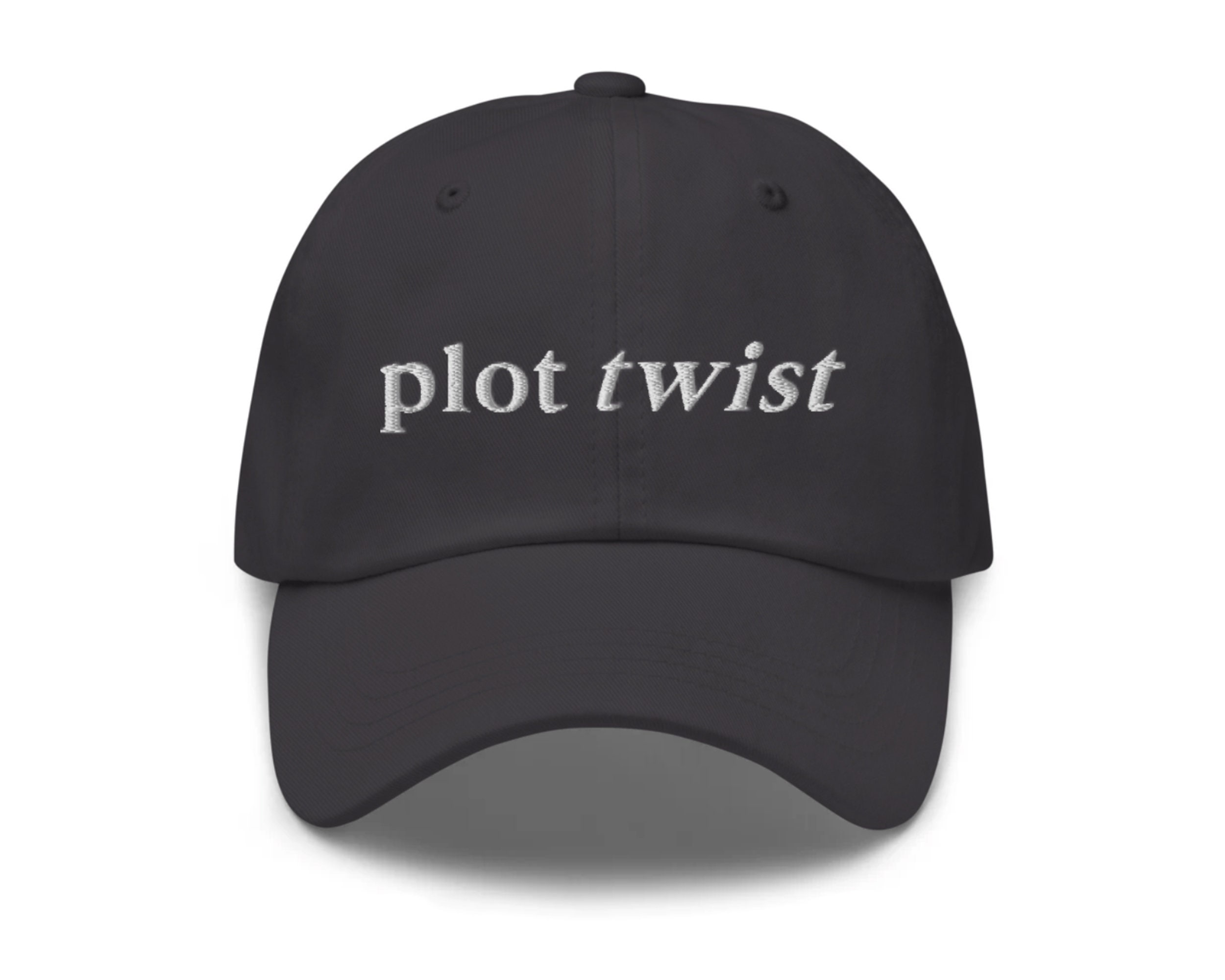Plot Twist Embroidered Hat, Embroidery, Unisex Baseball Cap, Womens ...