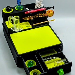Deluxe X3 Dab Station/chillout Zone Station/tool Organizer/silicone Mat ...