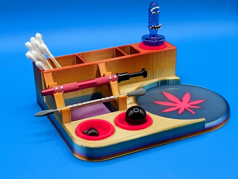 X1 Dab Station With Fluorescent Leaf/dab Tool Organizer/fluorescent Dab ...