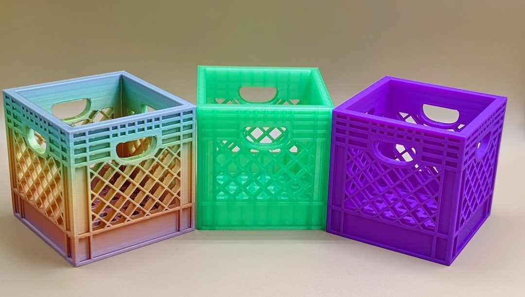 Mini Milk Crate/desktop Storage/organizer - Etsy
