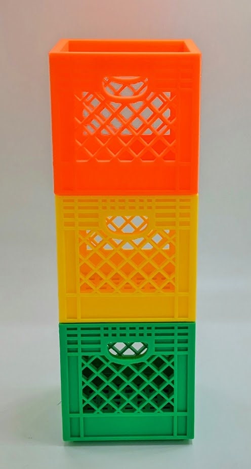 Stackable Mini Milk Crates/desktop Organization / Organizer - Etsy
