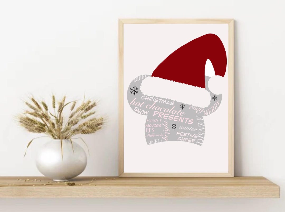 A4 Christmas Tree Word Art Digital Print Digital Art Printable ...