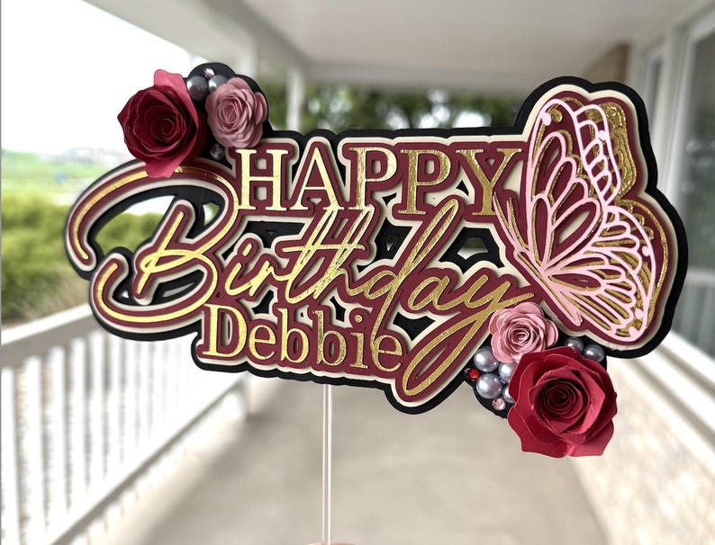Custom Cake Topper| 3D Cake Topper|personalized Topper|birthday Cake ...