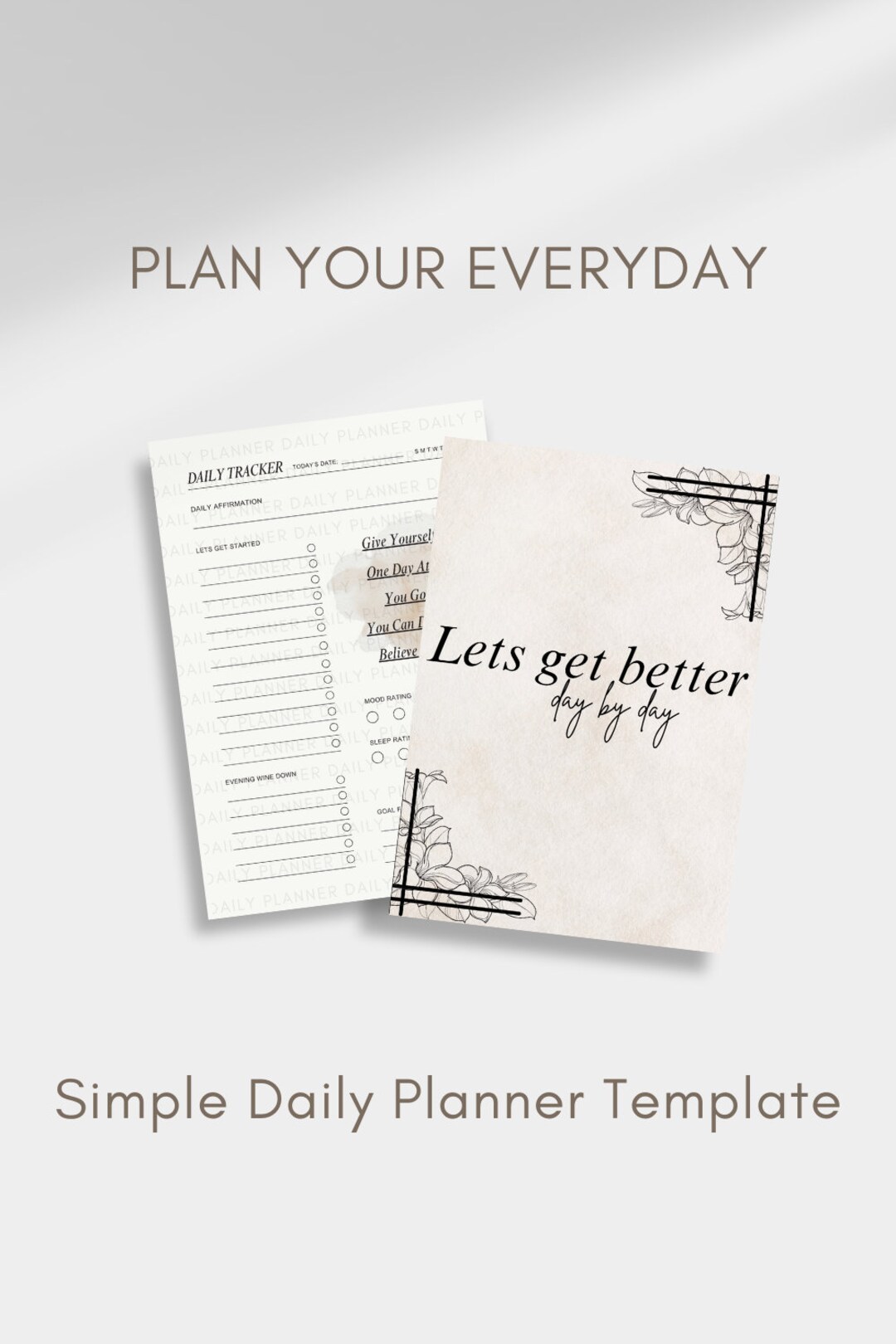 Daily Planner| Everyday Planner| Digital Template| Goal Planner| Task ...