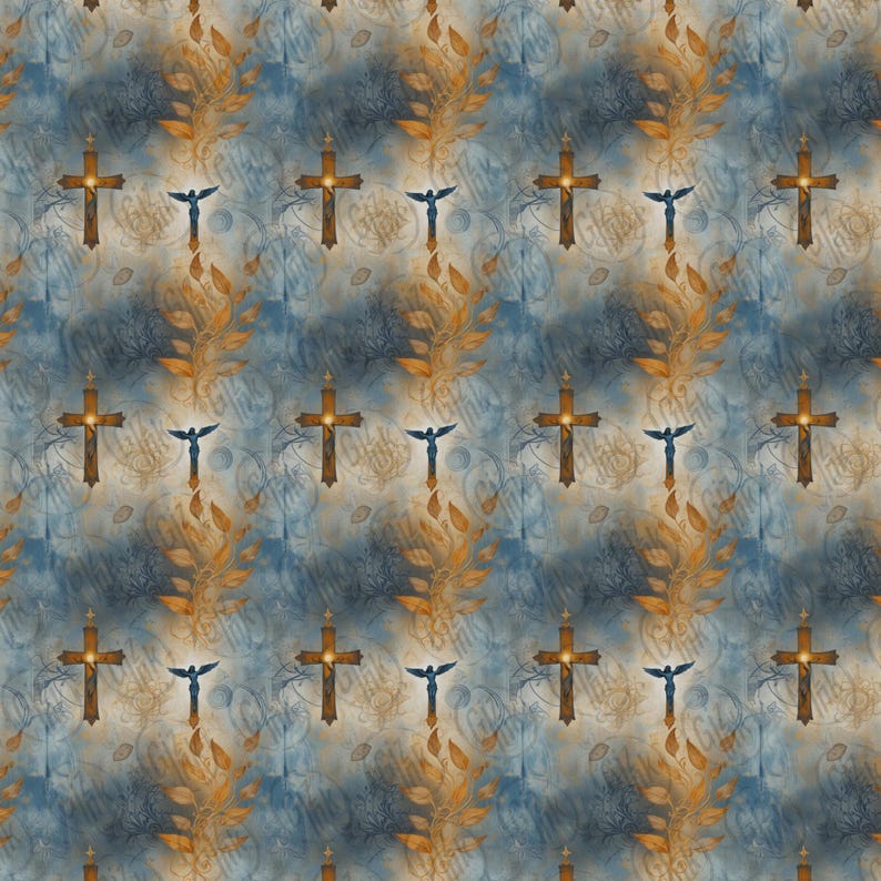120 Christian Themed Pack 10 Digital Paper - Seamless Textures ...