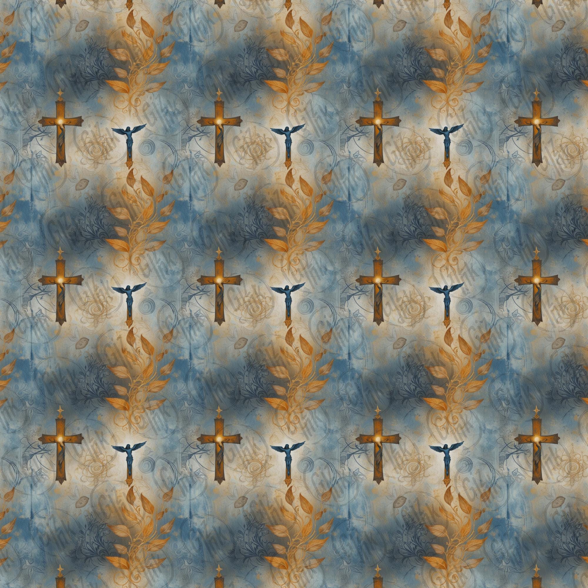 120 Christian Themed Pack 10 Digital Paper - Seamless Textures ...