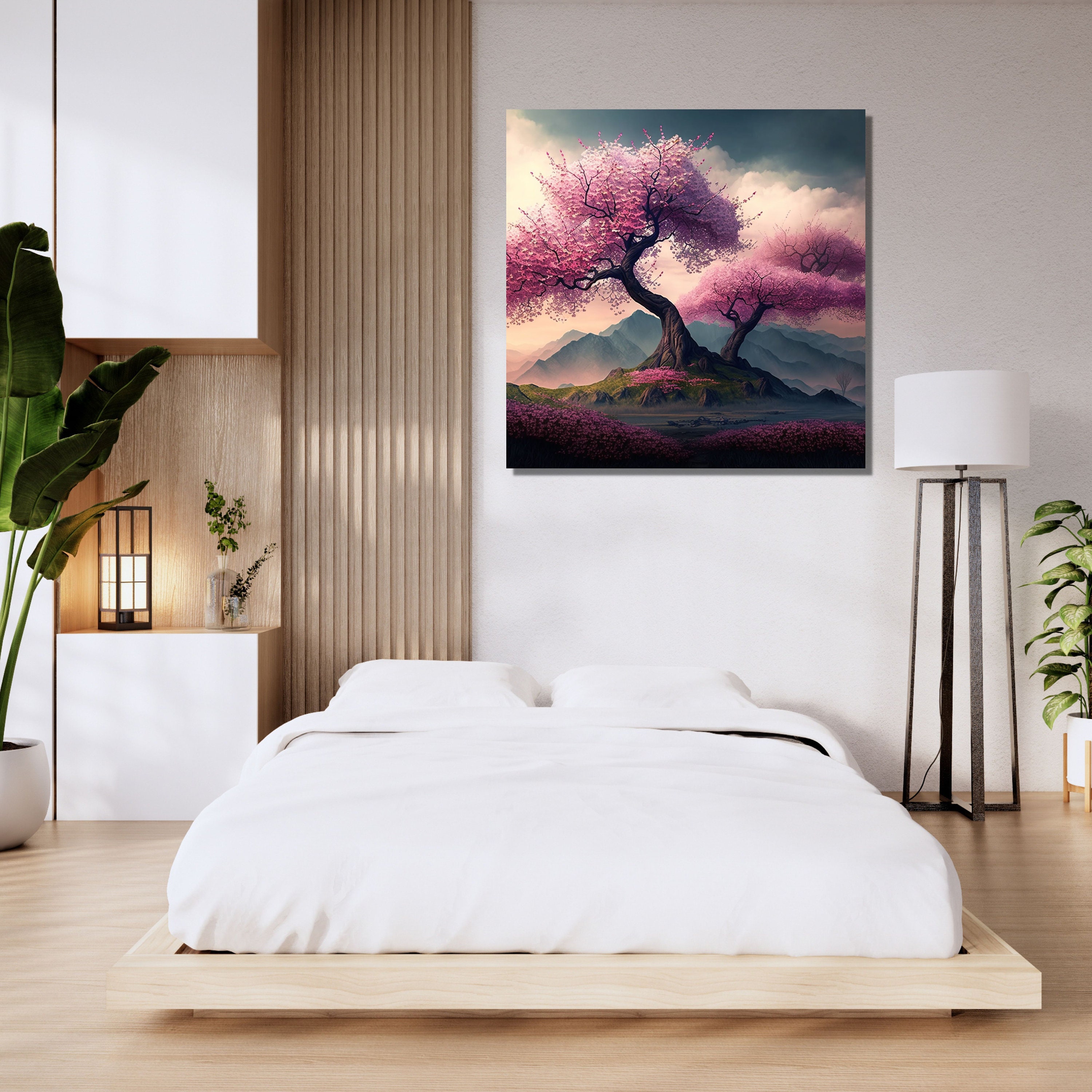 Japanese Sakura Wall Decor Japan Garden Cherry Blossom Decor Sakura ...