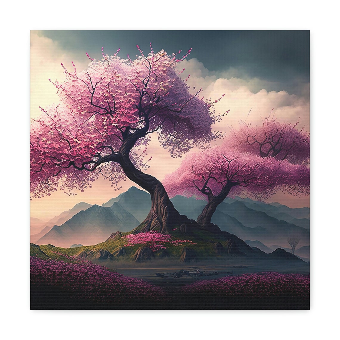 Japanese Sakura Wall Decor Japan Garden Cherry Blossom Decor Sakura ...